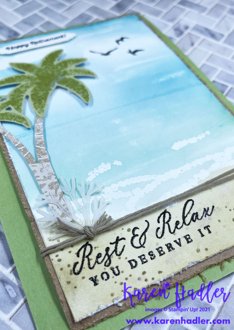 Timeless Tropical Retirement - Karen Hadler Stamping Bees