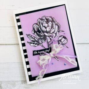 Dry Embossing with Vellum Two Ways - Karen Hadler Stamping Bees