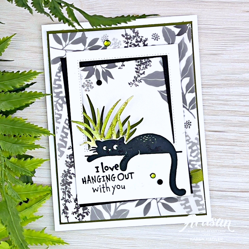 2 Card Ideas with Love Cats - Karen Hadler Stamping Bees