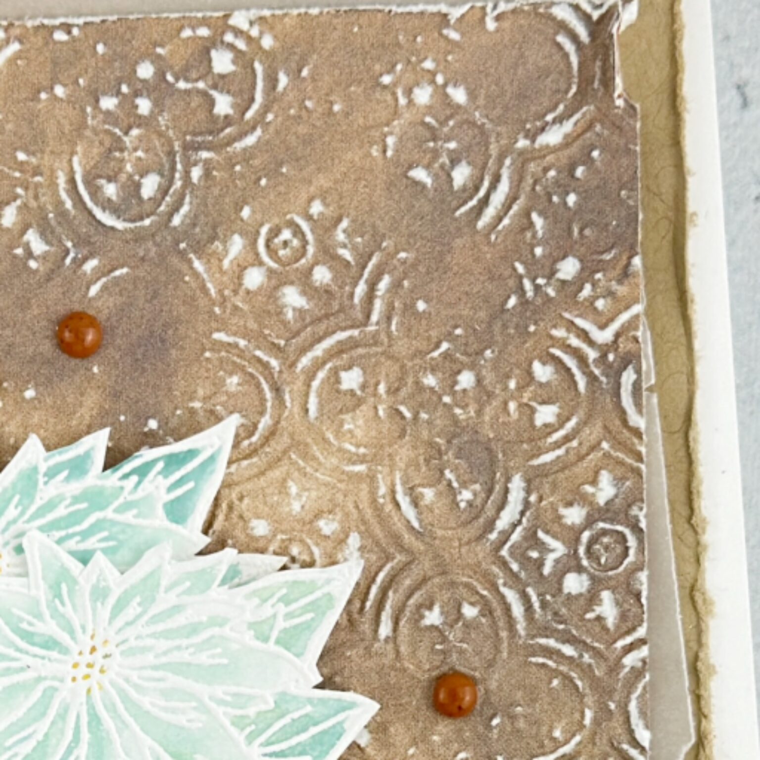 How to make your Embossing Folder Pop - Karen Hadler Stamping Bees