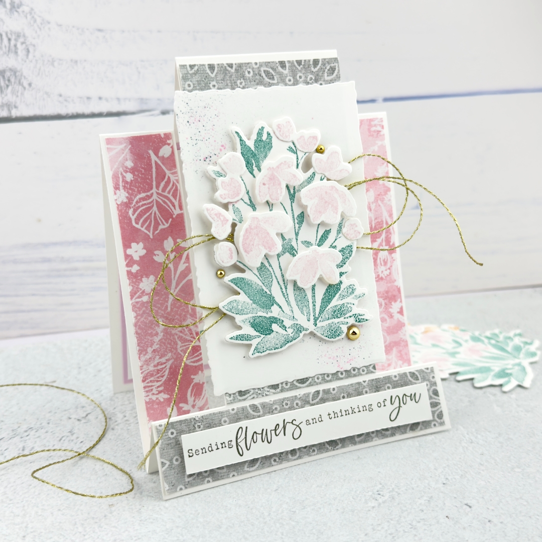 Tips & Fancy Fold with Pretty Petals - Karen Hadler Stamping Bees