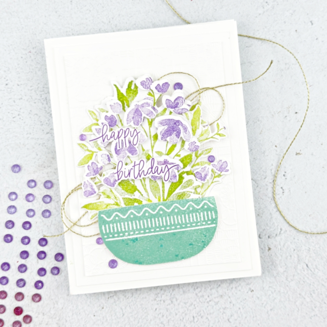 Tips & Fancy Fold with Pretty Petals - Karen Hadler Stamping Bees