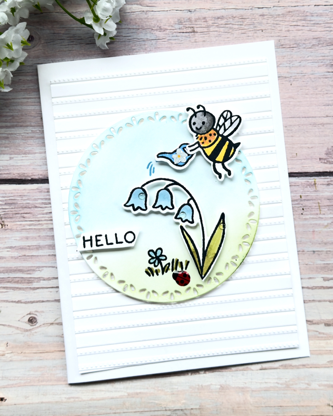 Easy Z Fold Card - Karen Hadler Stamping Bees