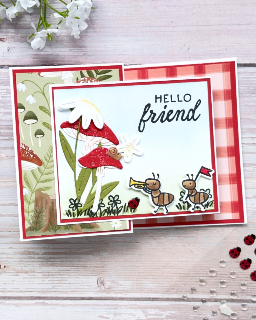 Easy Z Fold Card - Karen Hadler Stamping Bees