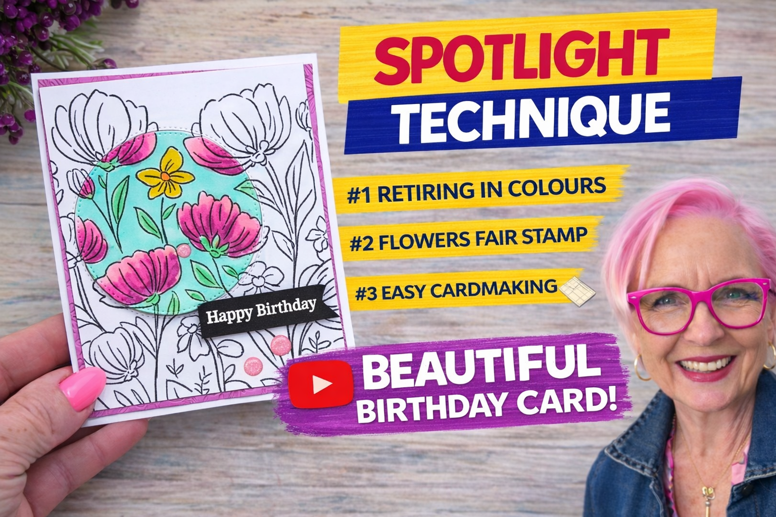 Spotlight Technique - Karen Hadler Stamping Bees